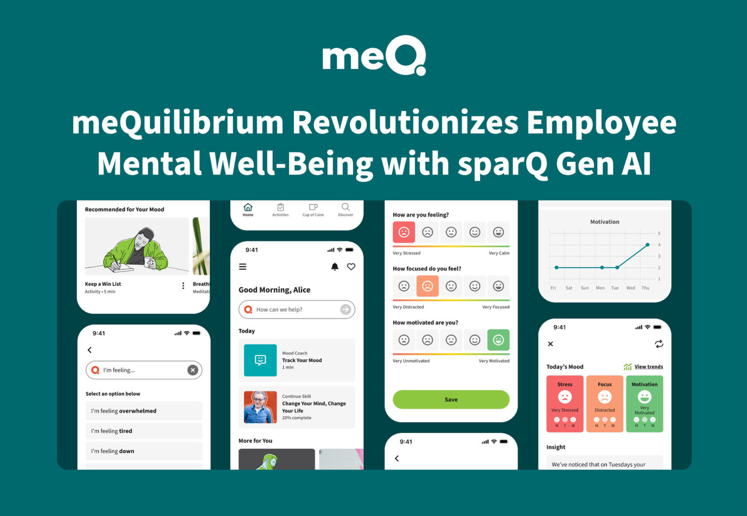 meQ Revolutionizes Employee Mental Well-Being and Productivity with Gen AI | meQ News